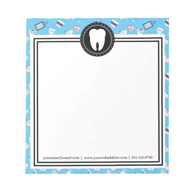 Dental Design Notepad | Zazzle