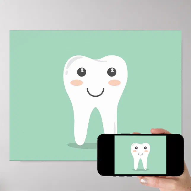 Dental Hygiene- happy tooth Poster | Zazzle