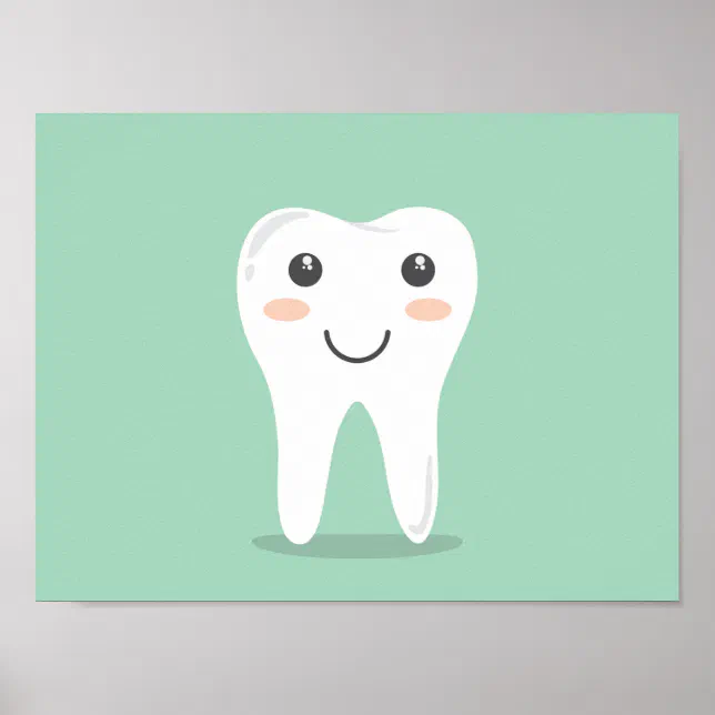 Dental Hygiene- happy tooth Poster | Zazzle