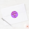 Dental Hygienist Stick Person With Toothbrush Classic Round Sticker ...