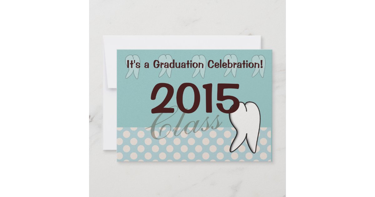 Dental Hygienist Tooth Graduation Invitations | Zazzle