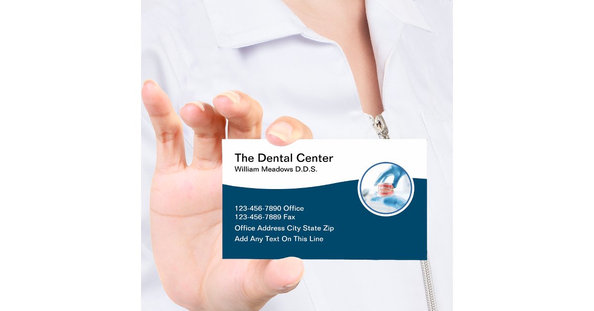 Dental Implants And Dentures Business Card | Zazzle