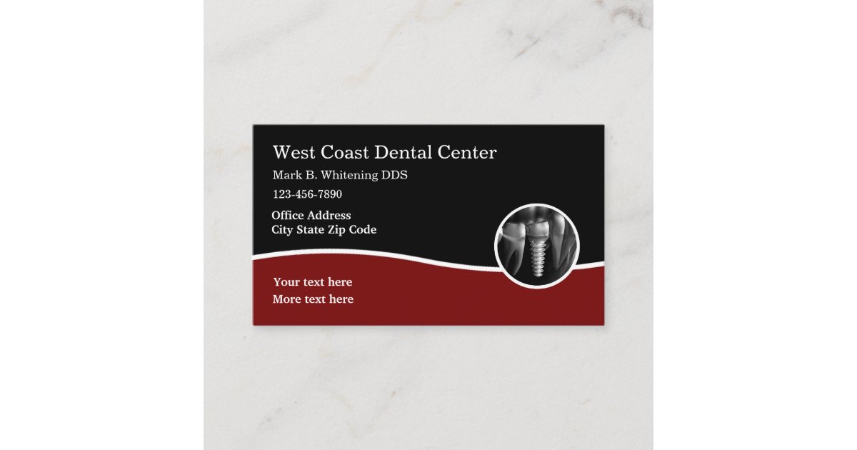 Dental Implants Appointment Business Cards | Zazzle