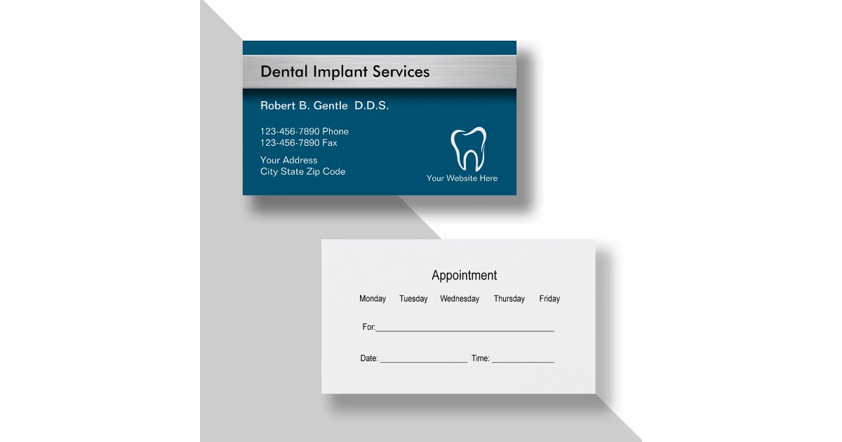 Dental Implants Business Cards | Zazzle