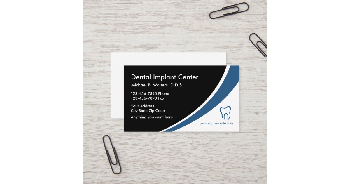 Dental Implants Medical Business Profile Cards | Zazzle.com
