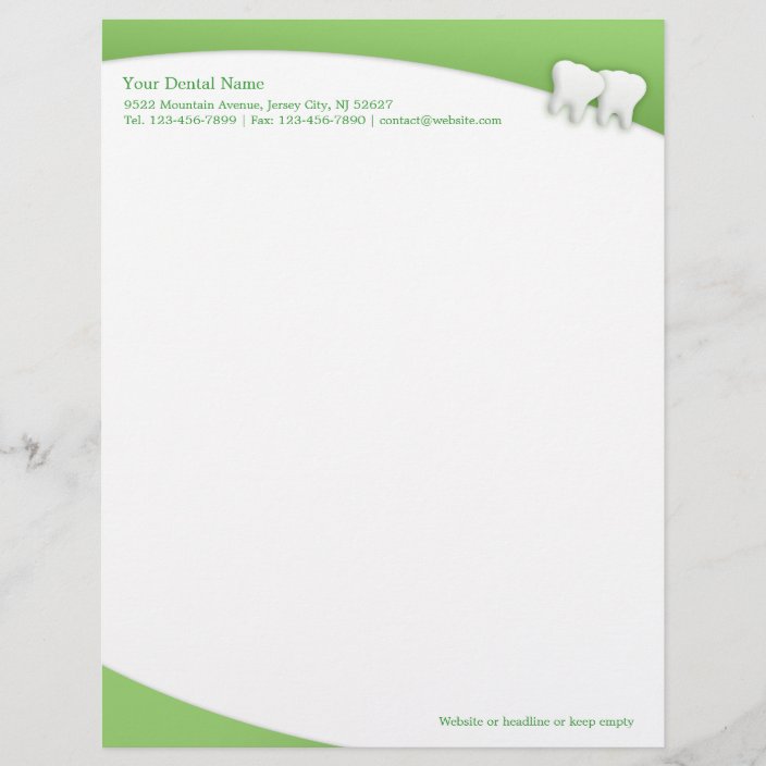 Dental Letterhead | Zazzle.com