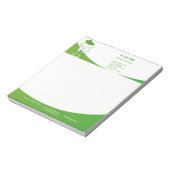Dental Medical Mint Leaf Tooth - Notepad | Zazzle