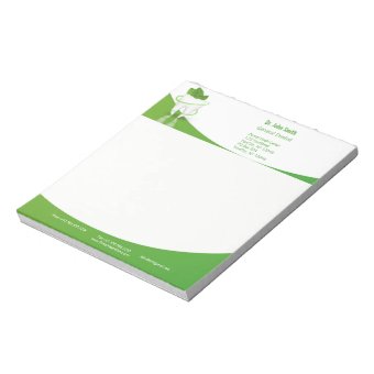 Dental Medical Mint Leaf Tooth - Notepad | Zazzle