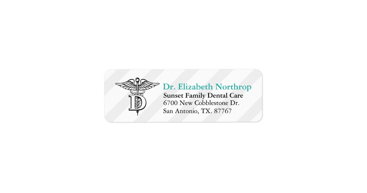 Dental Office Custom Label | Zazzle