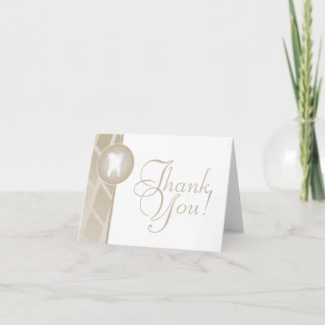 Dental Office Thank You Card | Zazzle