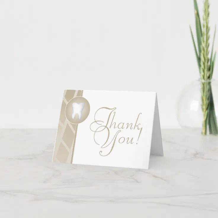 Dental Office Thank You Card | Zazzle