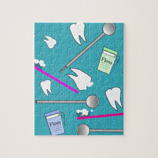 Dental Profession Tools Design Jigsaw Puzzle | Zazzle.com