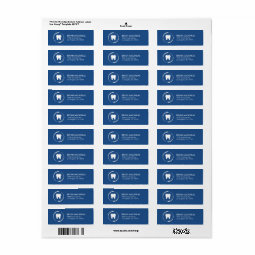 Dental Return Address Label | Zazzle