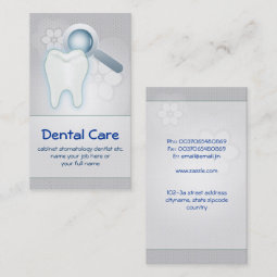 dental teeth tooth business card | Zazzle
