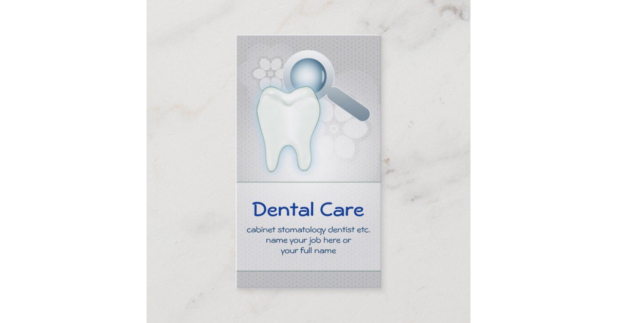 dental teeth tooth business card | Zazzle