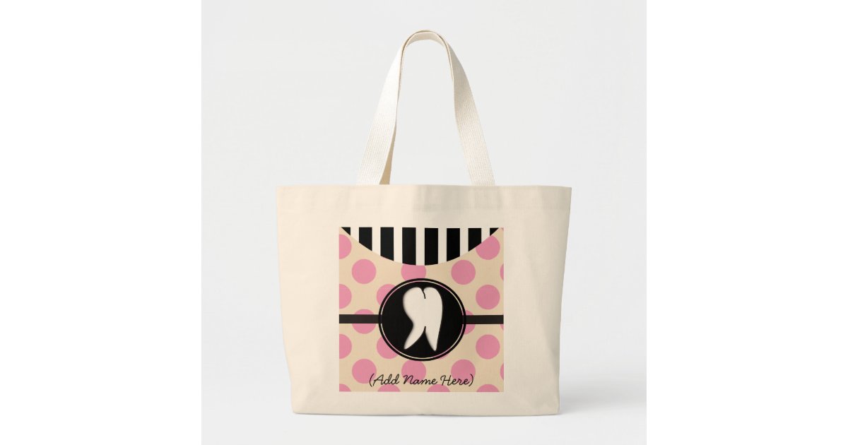 Dental Tooth Design Gifts Large Tote Bag | Zazzle