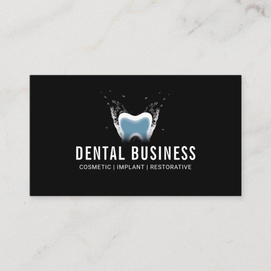Dentist 3D Tooth Dental Care Denture Business Card | Zazzle.com