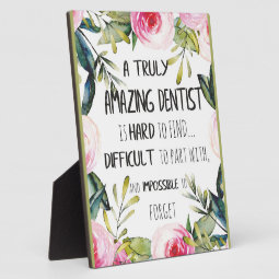 Dentist appreciation Doctor Thank you Gift Quote Plaque | Zazzle