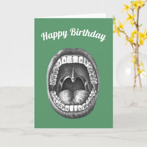 Dentist Birthday Card | Zazzle