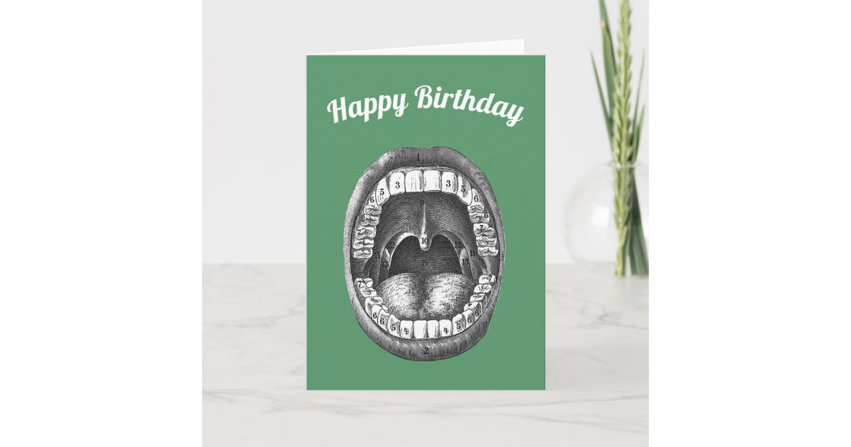 Dentist Birthday Card | Zazzle