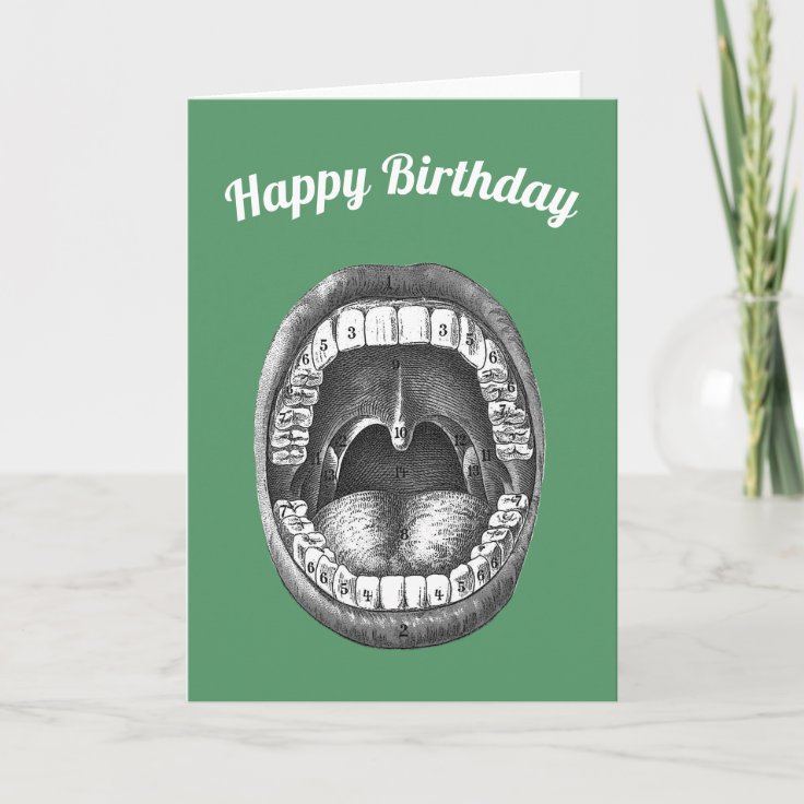 Dentist Birthday Card | Zazzle