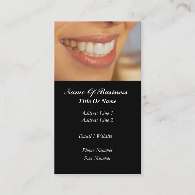 Dentist Business Card | Zazzle