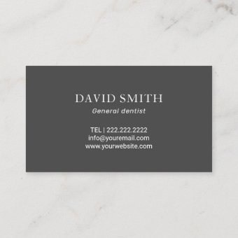 Dentist Cute 3D Tooth Pattern Dental Clinic Business Card | Zazzle