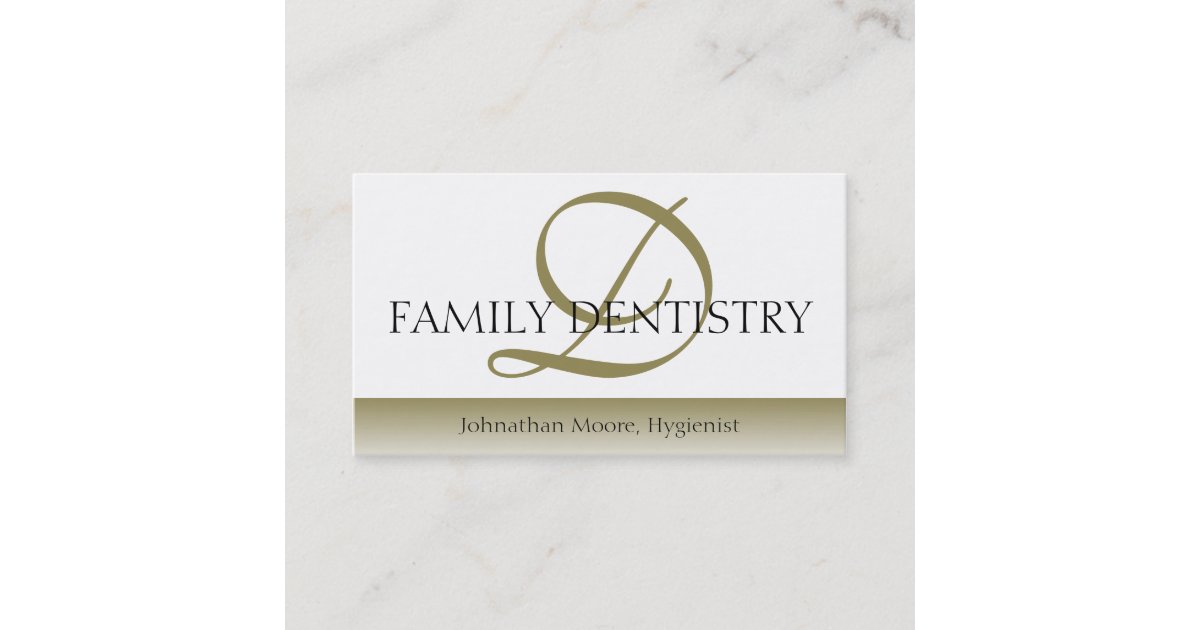 Dentist DDS Dental Office Oral Surgeon Script Business Card | Zazzle