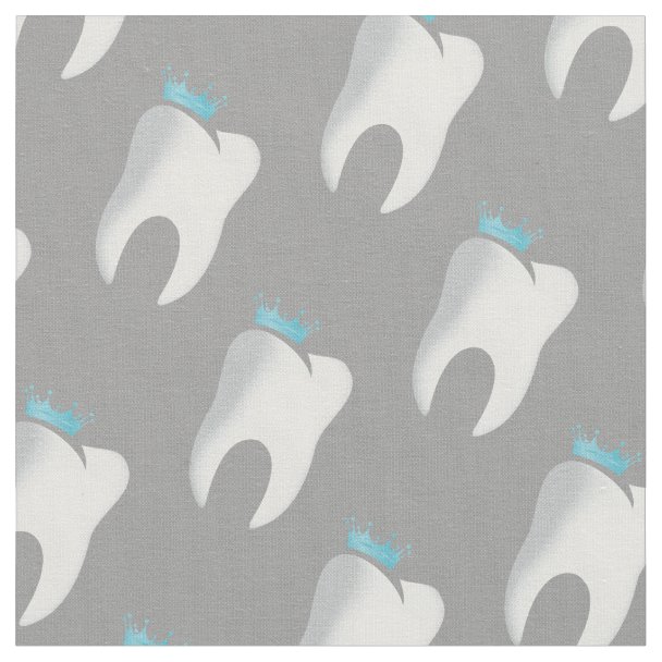 Dentist Dental Clinic teeth Whitening pattern Fabric | Zazzle