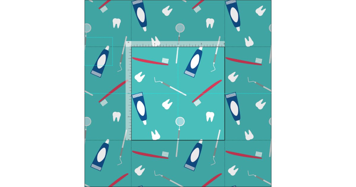 Dentist Instruments Seamless Pattern Fabric | Zazzle
