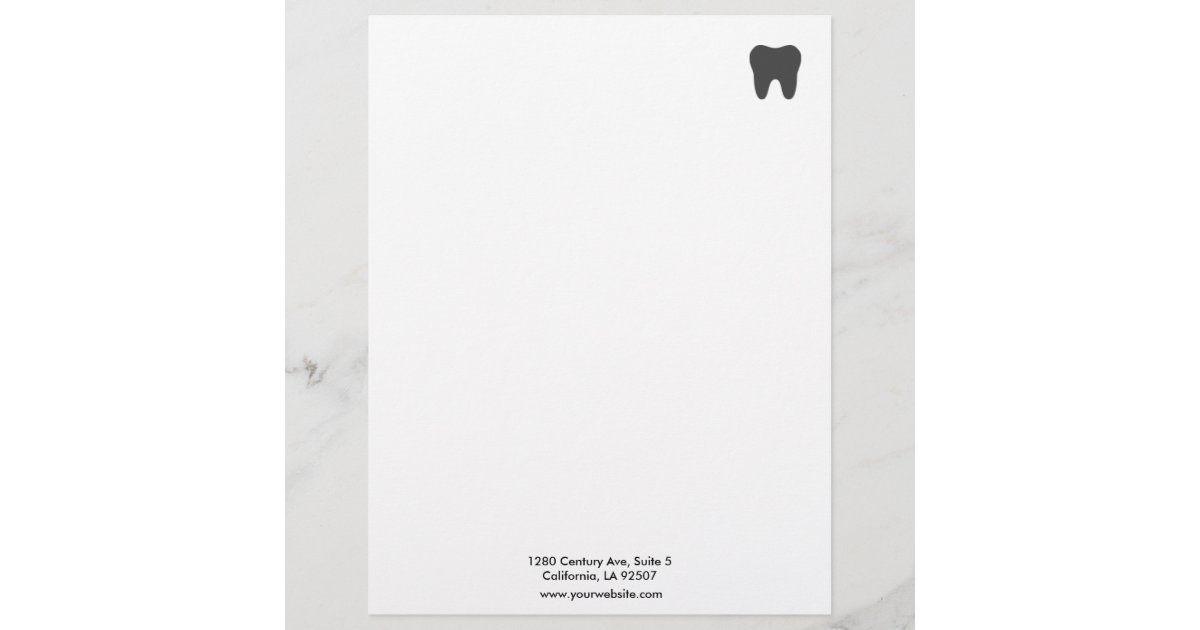 Dentist Letterhead | Zazzle