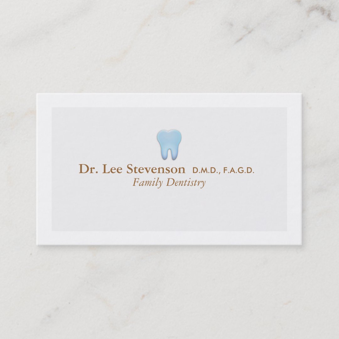 Dentist Office DDS Appointment Business Card | Zazzle