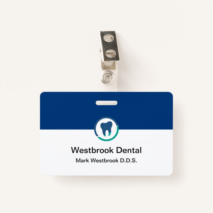 Dentist Office Modern Staff Name Badges | Zazzle.com