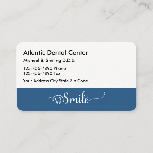 Dentist Office Professional Businesscards Appointment Card | Zazzle