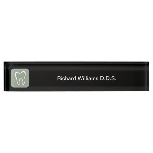 Dentist Office Professionally Deisgned Desk Name Plate | Zazzle