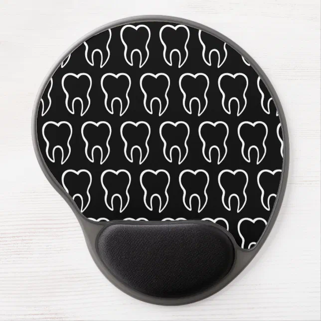 Dentist Office Tooth Pattern Gel Mouse Pad | Zazzle