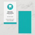 Dentist or dental clinic / assistant modern teal business card | Zazzle