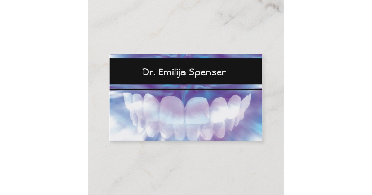 Dentist Original Teeth Smile Design Business Card | Zazzle