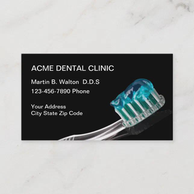 Dentist Patient Appointment Business Cards | Zazzle