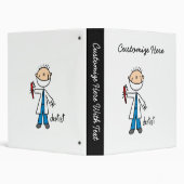 Dentist Stick Figure Binder | Zazzle