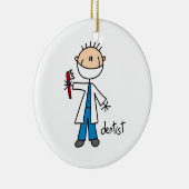 Dentist Stick Figure Ceramic Ornament | Zazzle