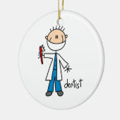 Dentist Stick Figure Ceramic Ornament | Zazzle