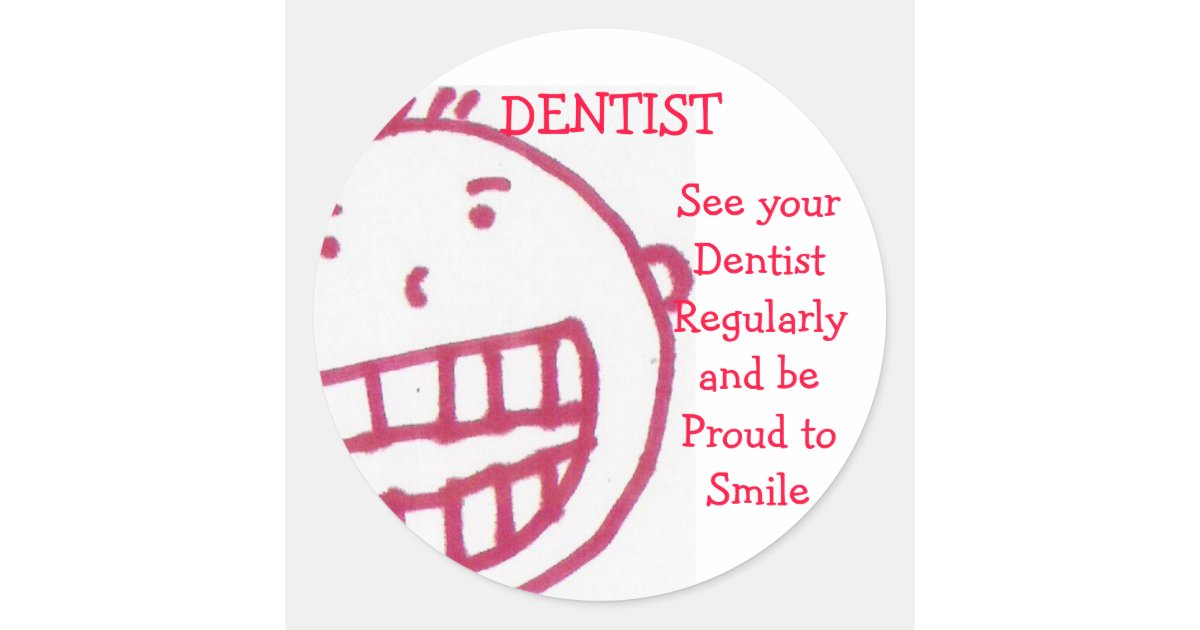 Dentist, sticker | Zazzle
