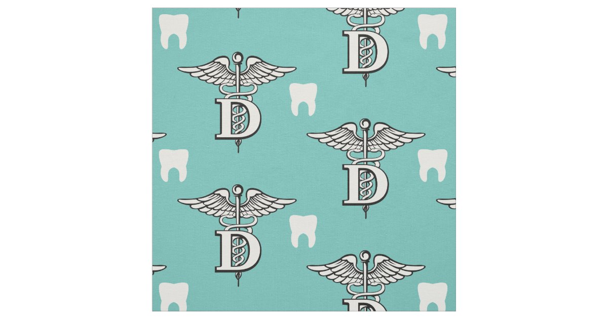 Dentist Symbol & Tooth Fabric | Zazzle