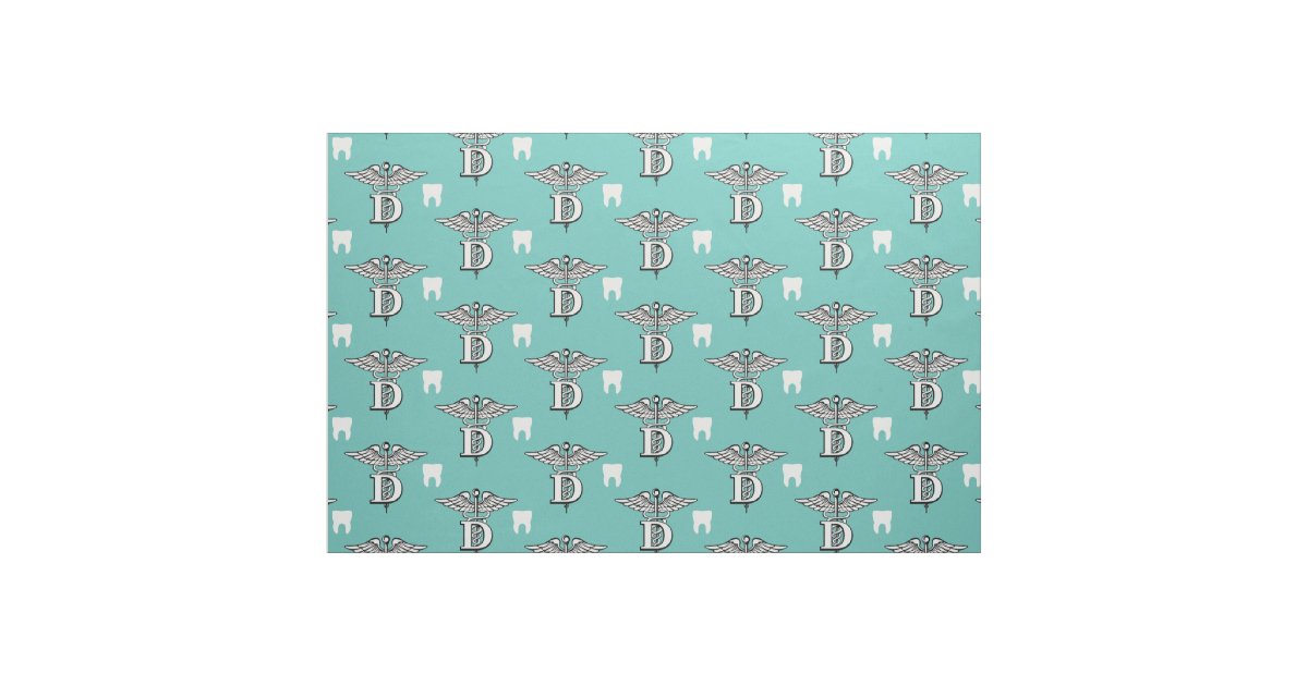 Dentist Symbol & Tooth Fabric | Zazzle