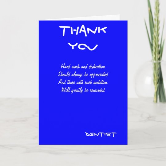 Dentist thank you cards | Zazzle.com