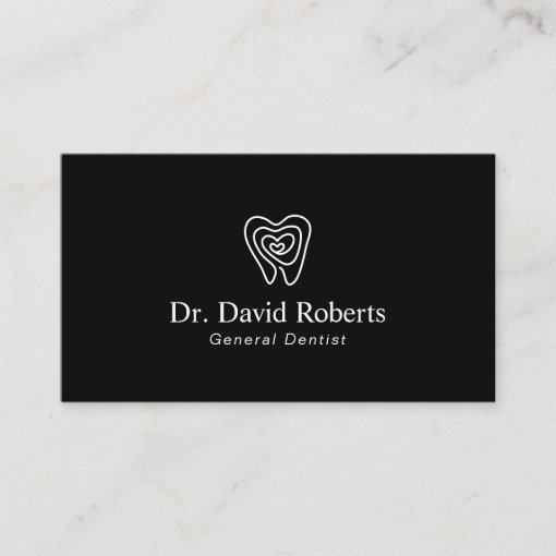Dentist Tooth Fingerprint Logo Dental Appointment | Zazzle