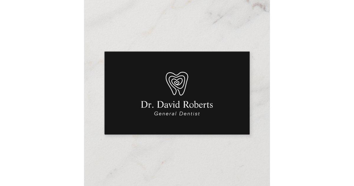 Dentist Tooth Fingerprint Logo Dental Appointment | Zazzle