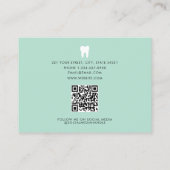 Dentist Tooth Logo Dentistry QR Code Social Media Business Card | Zazzle
