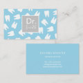 Dentist Tooth Pattern Elegant Blue Dental Care Business Card | Zazzle